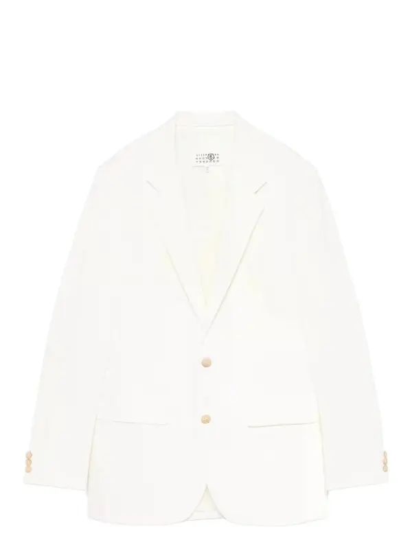 MAISON MARGIELA Twill Blazer - Neutrals