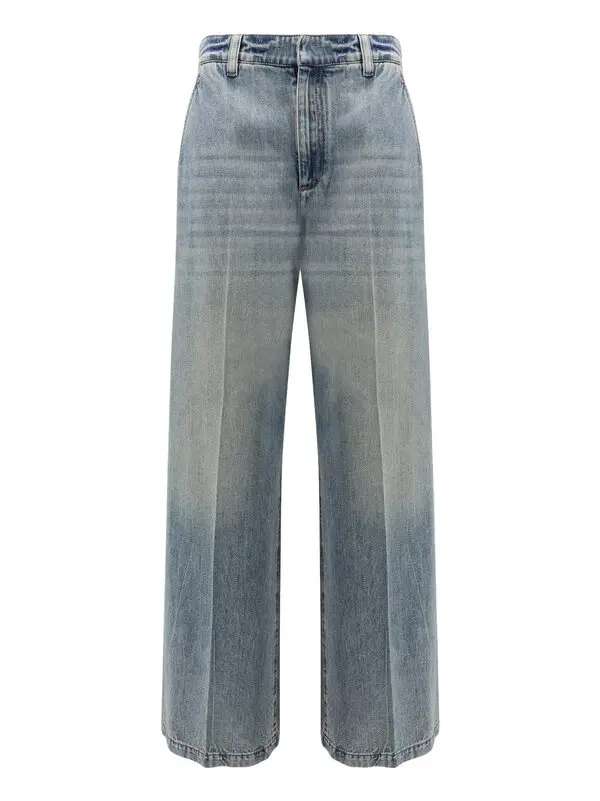 Brunello Cucinelli Stonewashed Flared Pant - Blue