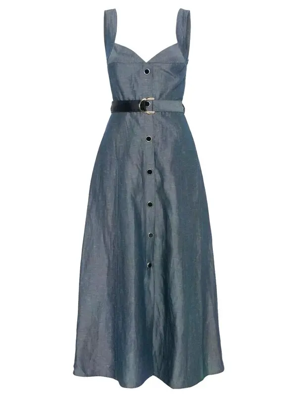 Liu Jo Belted Maxi Dress - Blue