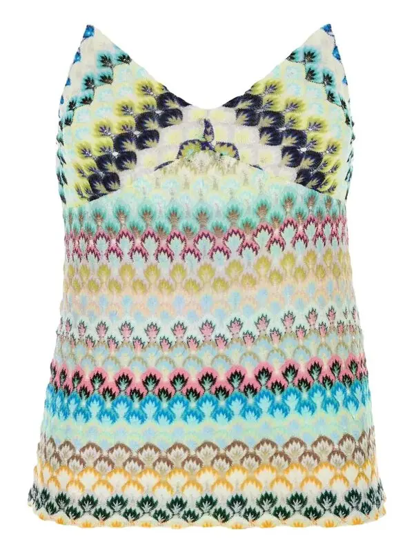 Missoni Embroidered Top - Neutrals