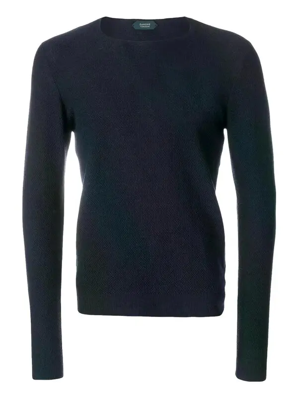 ZANONE Crew Neck Jumper - Blue