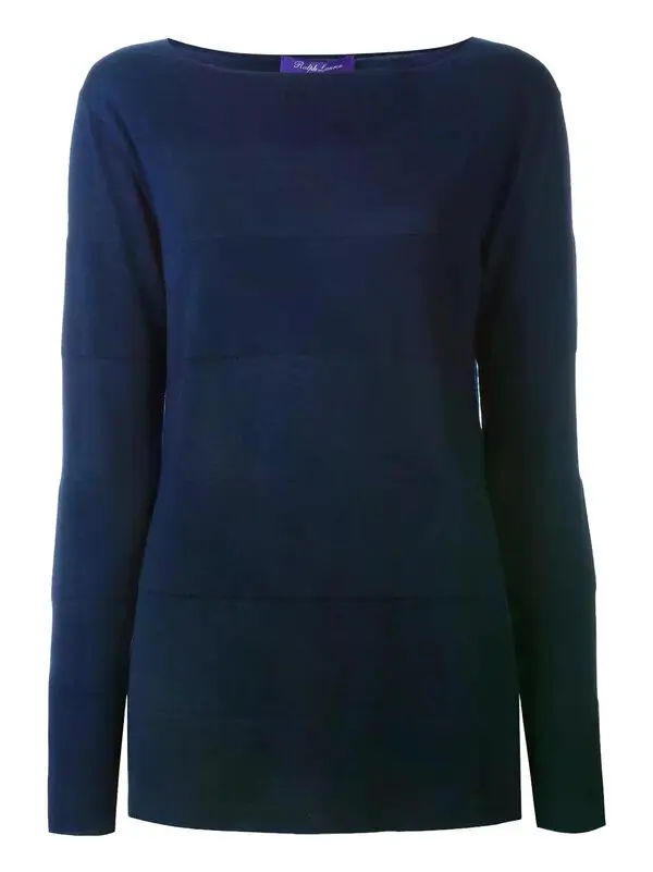 Ralph Lauren Cashmere Boat Neck Sweater - Blue
