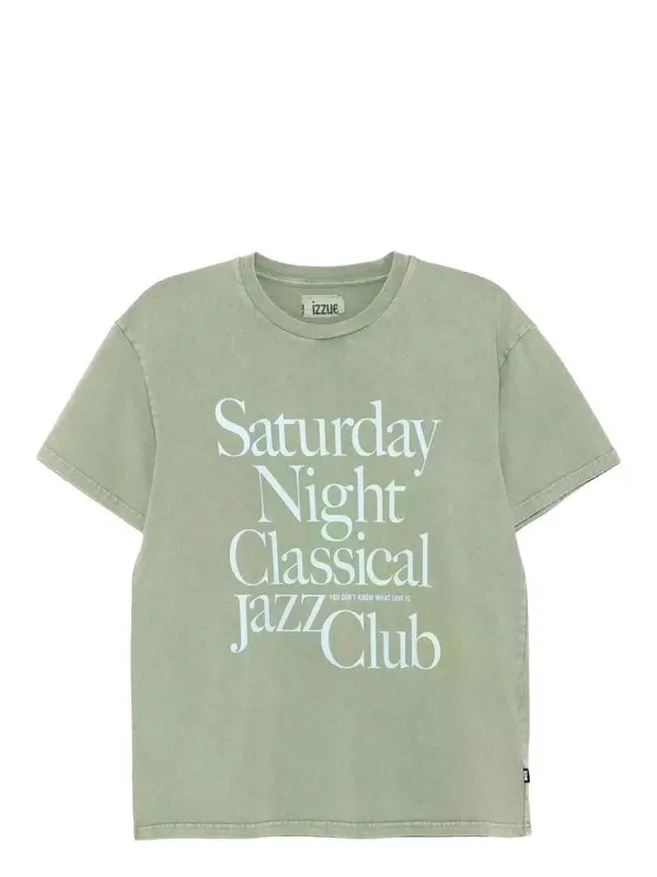 Izzue Slogan-print T-shirt - Green