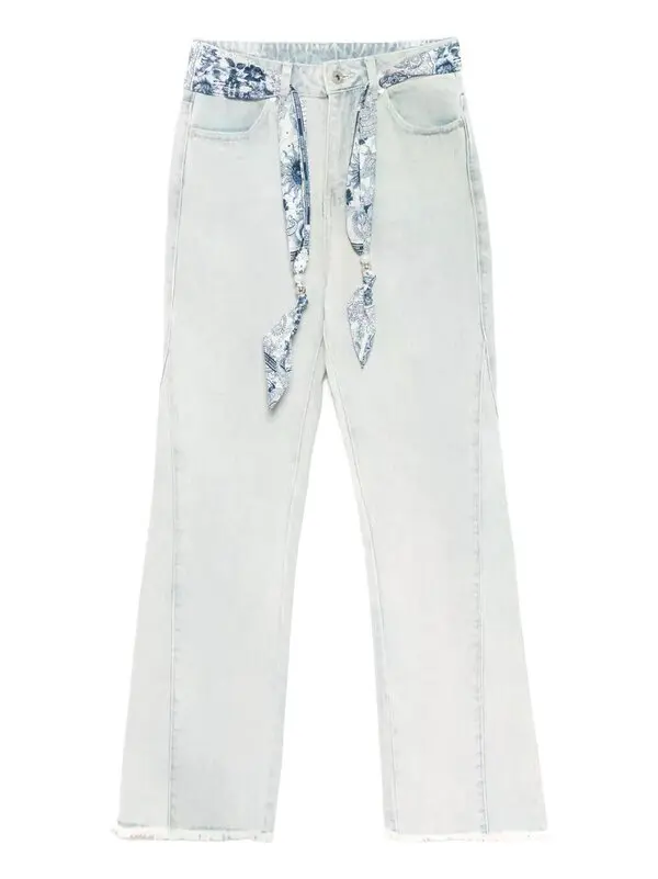 MUSIUM DIV. Scarf Detail Jeans - Blue