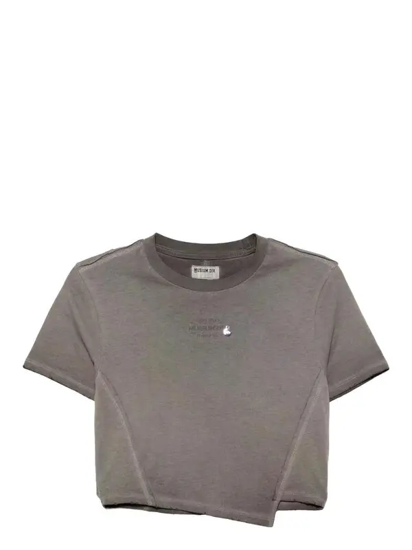 MUSIUM DIV. Cropped T-shirt - Grey