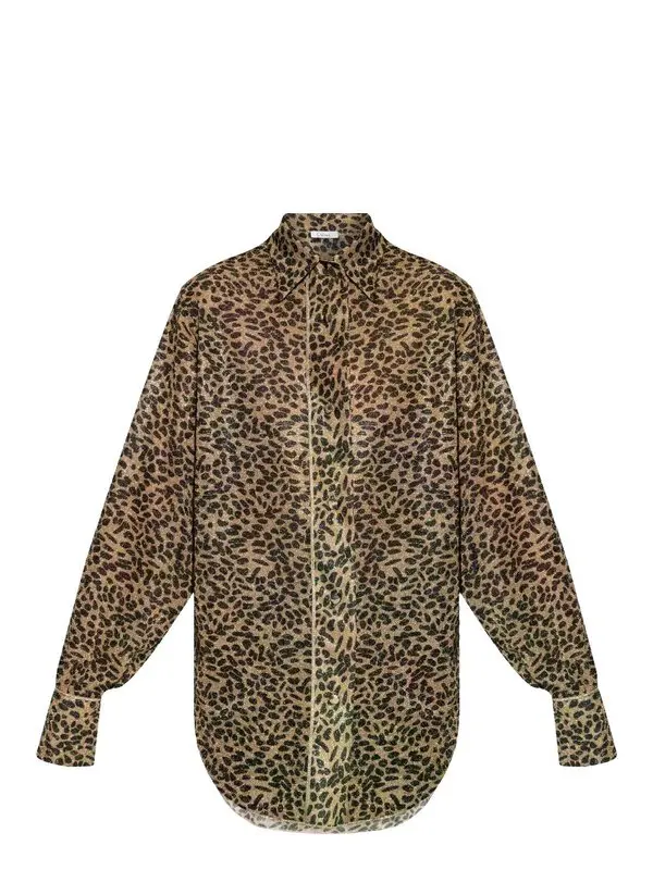 Oseree Leopard-print Shirt - Brown