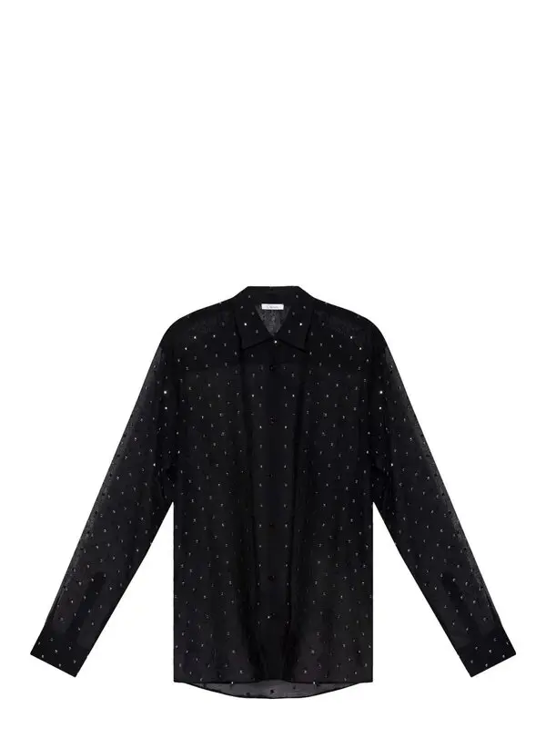 Oseree Stud-embellished Shirt - Black