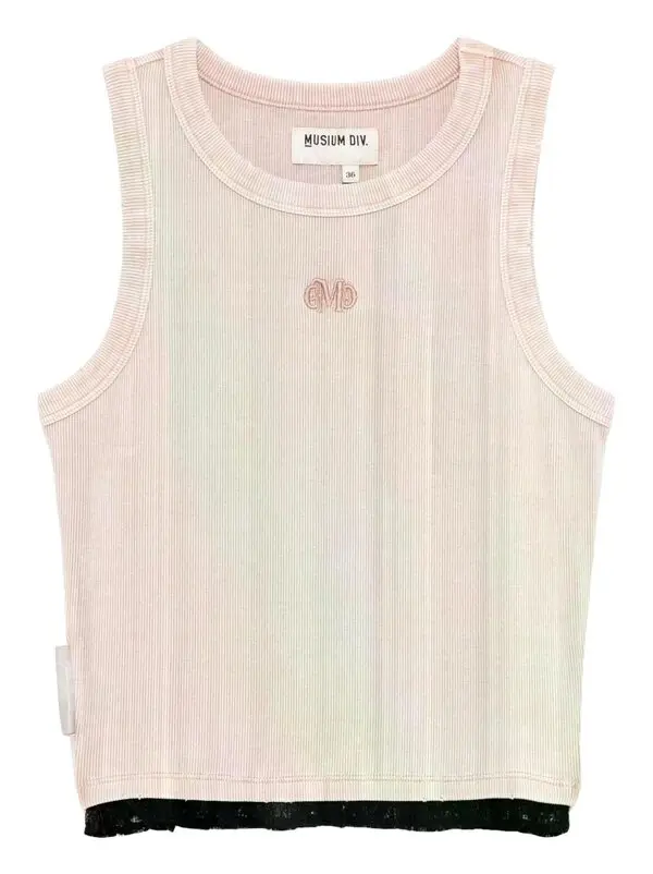 MUSIUM DIV. Ribbed Tank Top - Pink