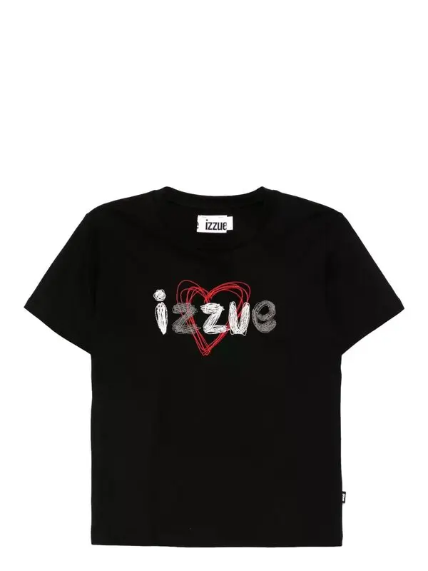 Izzue Embroidered T-shirt - Black