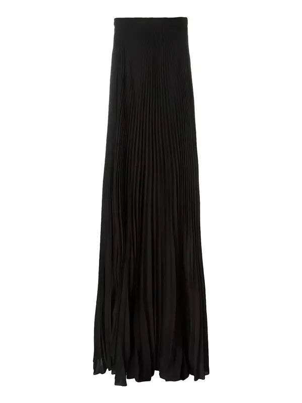Ralph Lauren Pleated Maxi Skirt - Black