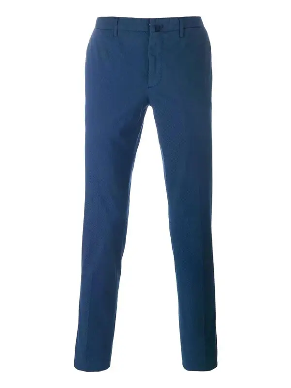 Incotex Pleated Skinny Chinos - Blue
