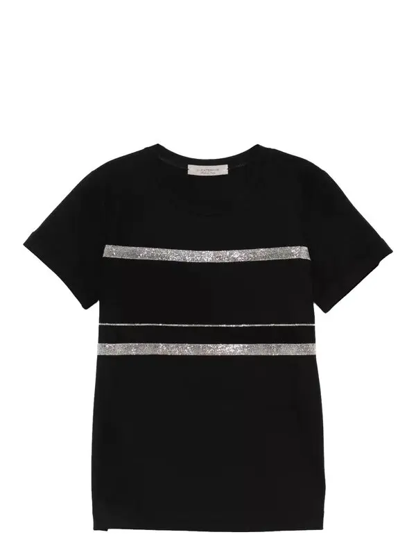 D.exterior Monili-detail T-shirt - Black
