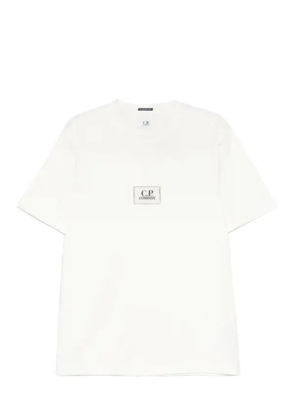 C.P. COMPANY Logo-print Jersey T-shirt - White