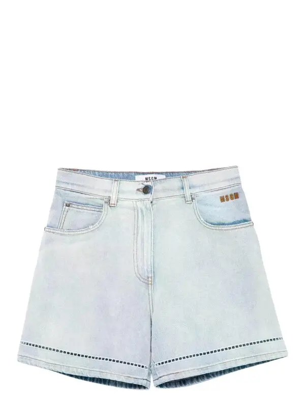 MSGM Denim Shorts - Blue