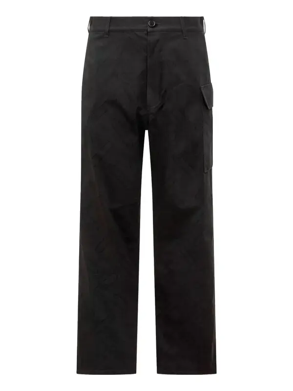 Marni Cotton Cargo Trousers - Black