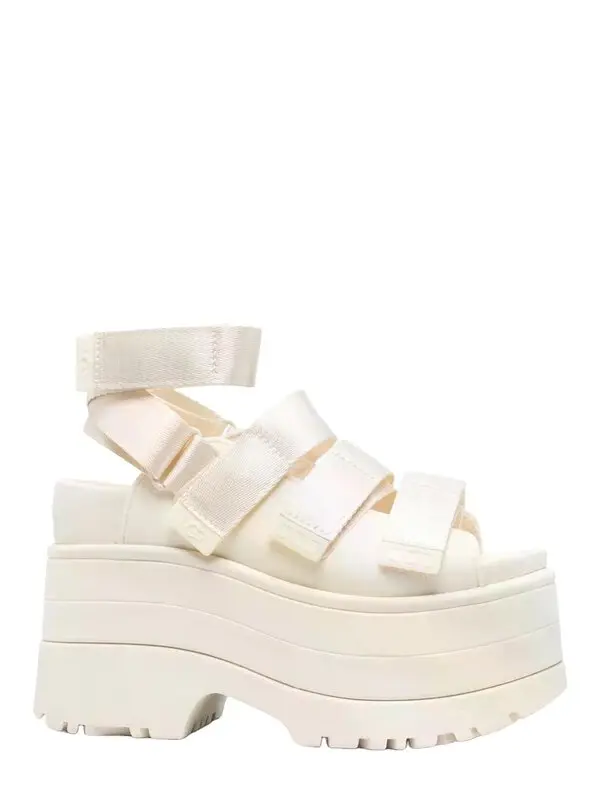 UGG 90mm Goldenrise Platform Sandals - White