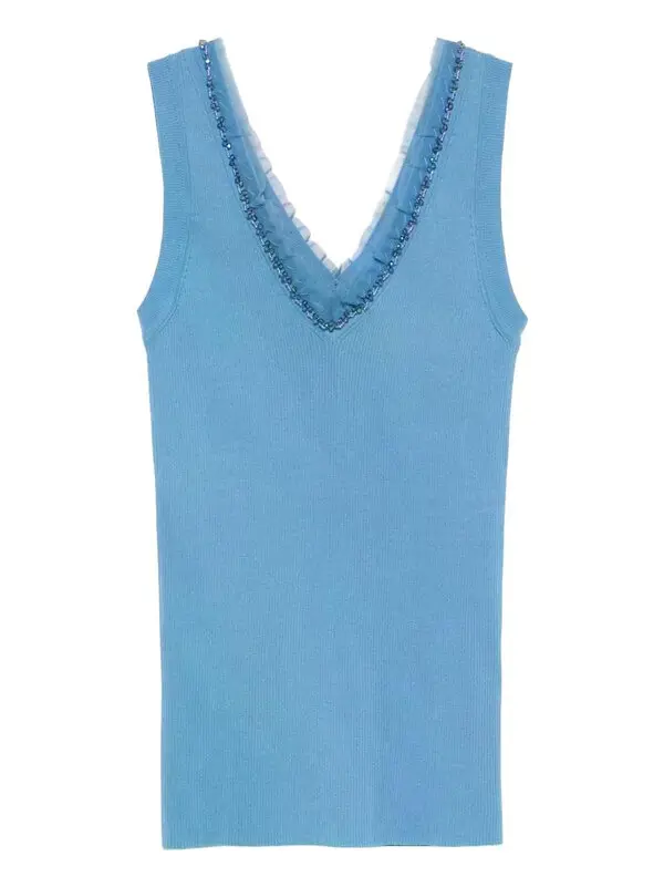 P.a.r.o.s.h Ribbed Tank Top - Blue