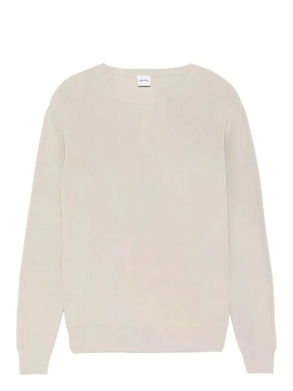 Aspesi Cotton Crew Neck Sweater - Neutrals