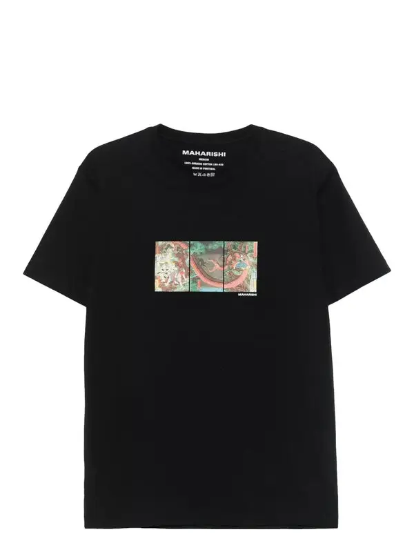 MAHARISHI Snake Triptych T-shirt - Black