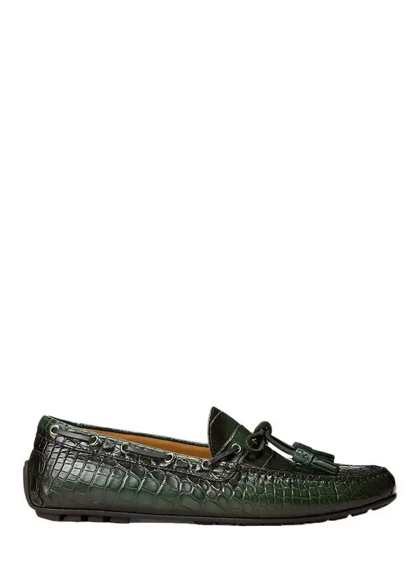 Ralph Lauren Harold Alligator Tassel Driver - Dark Racing Green
