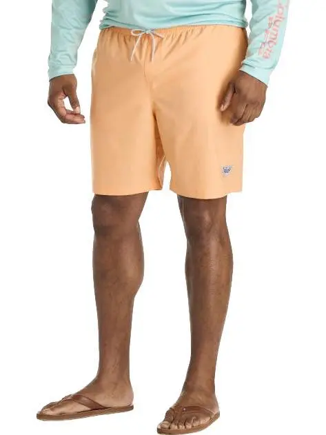 Columbia Pfg Rambler Solid Swim Trunks - Bright Nectar