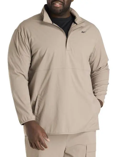 REEBOK Big & Tall Performance Track Jacket - Taupe