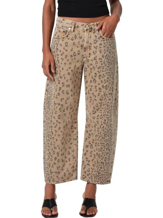 Citizens Of Humanity Miro High-waist Barrel Jeans - Nat Cheetah (cheetah Print)