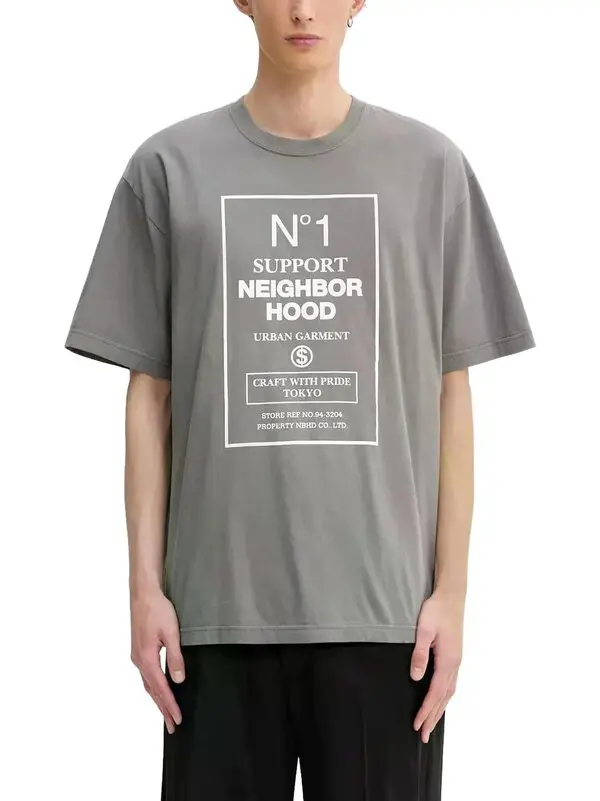 NEIGHBORHOOD Slogan-print T-shirt - Grey
