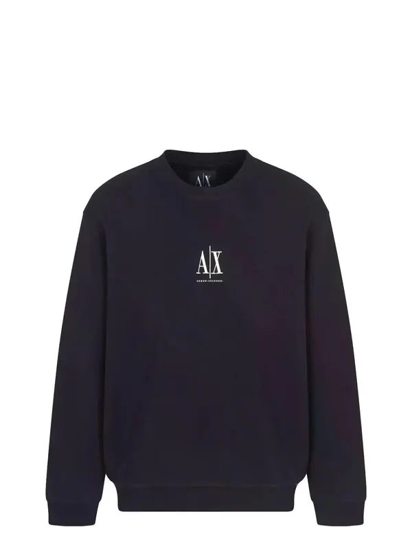 Armani Exchange Logo-embroidered Sweatshirt - Blue