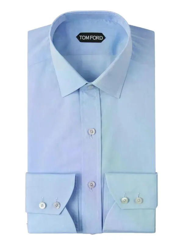 TOM FORD Cotton Shirt - Blue