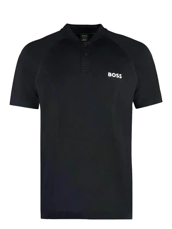 BOSS X Matteo Berrettini Appliqué Polo Shirt - Black