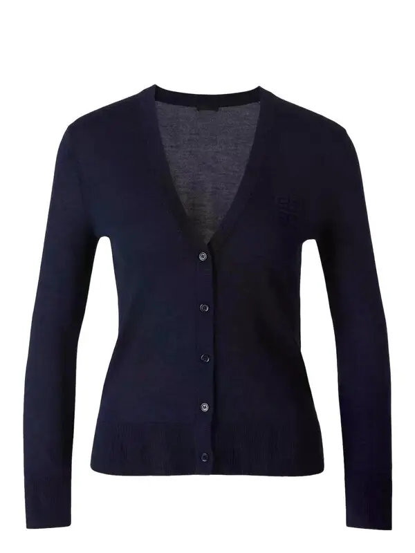 Givenchy V-neck Button-up Cardigan - Blue
