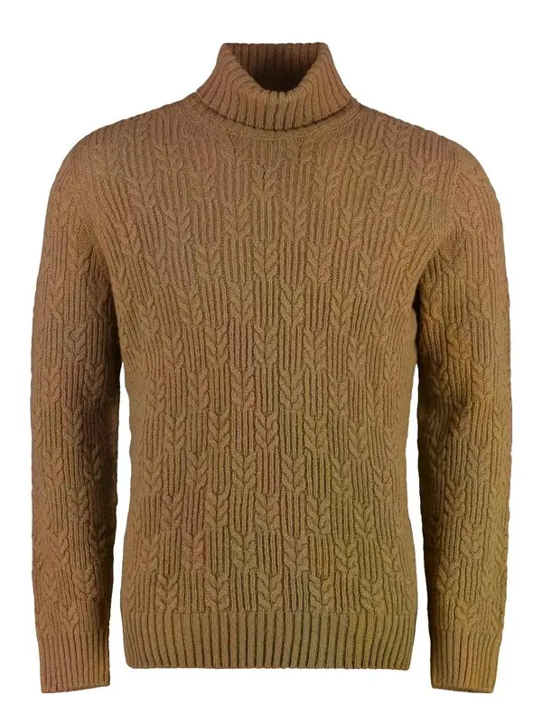 DRUMOHR Roll-neck Wool Jumper - Neutrals