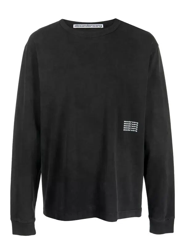 Alexander Wang Acid Wash T-shirt - Black