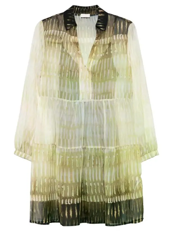Liu Jo Crepe Mini Dress - Green