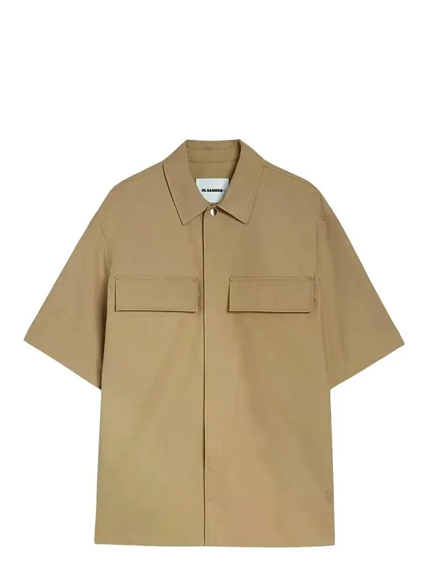 JIL SANDER Flap-pocket Shirt - Brown