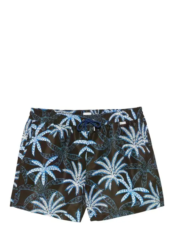 Paul Smith Palm-trees Swim Shorts - Black