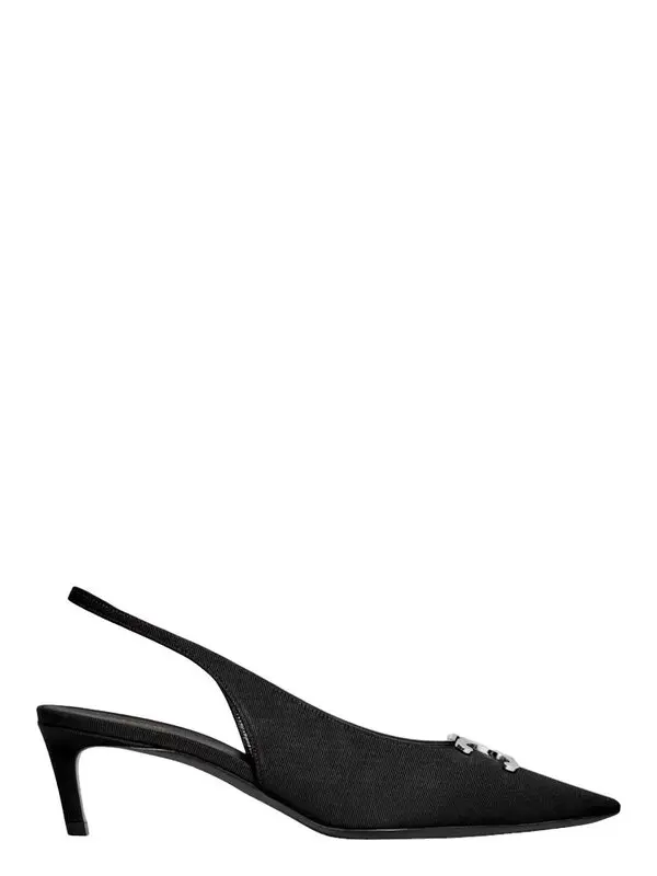 Celine Alma Triomphe Slingback - Black