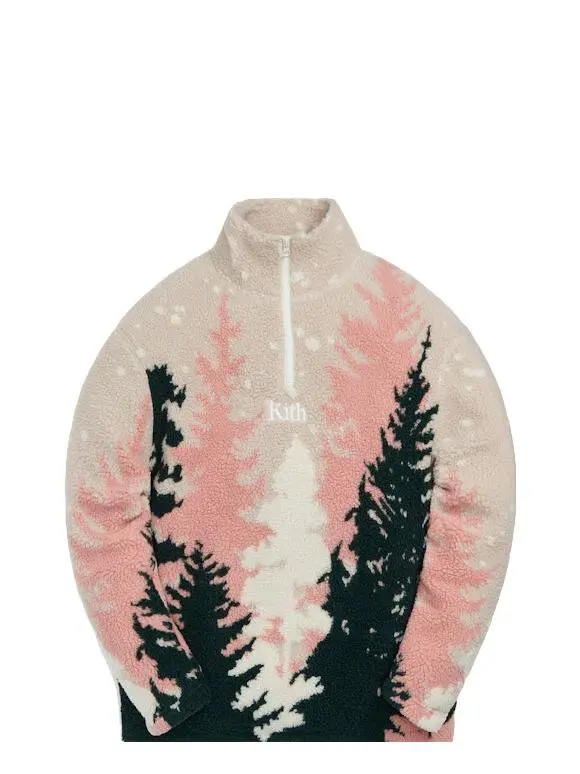 Kith Spruce Claremont Sherpa Quarter-zip - Pyramid