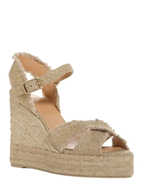 CastaÑer Bromelia Espadrille Wedge Sandals - Oro Claro