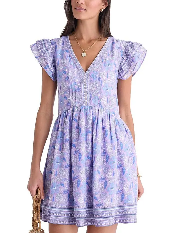 Vineyard Vines Flutter Sleeve Printed Dress - Print