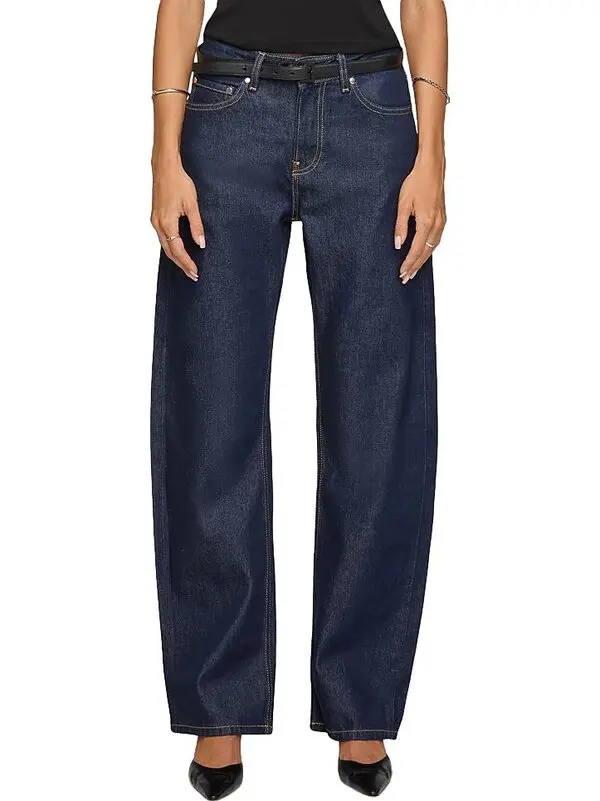 EB DENIM Alida High-rise Bowed Leg Jeans - Havana Night