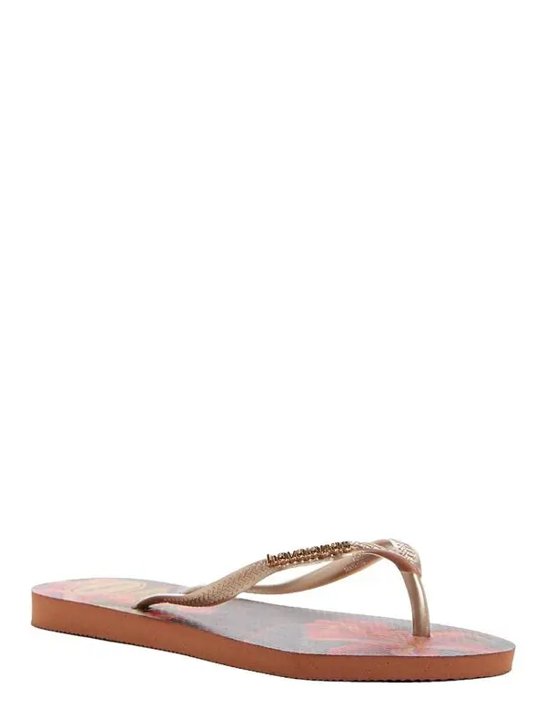 Havaianas Slim Flip Flop Sandals - Rust