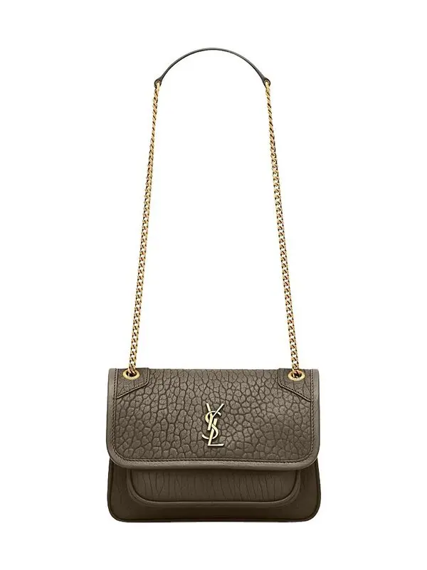 Saint Laurent Niki Shoulder Bag - Light Musk Grained Lambskin/gold