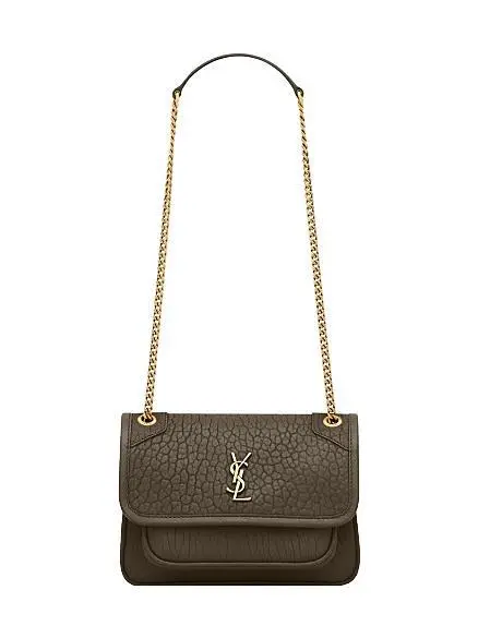 Saint Laurent Niki Shoulder Bag - Light Musk Grained Lambskin/gold