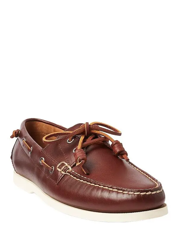 Polo Ralph Lauren Merton Leather Boat Shoe - Polo Tan