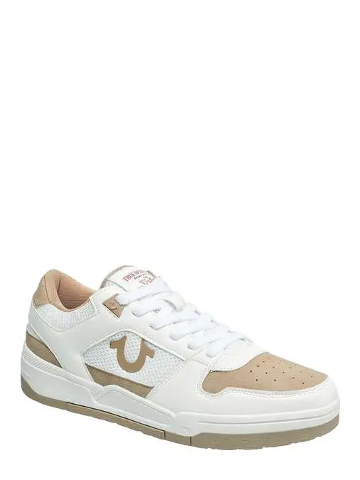 True Religion Court Sneaker - White/tan
