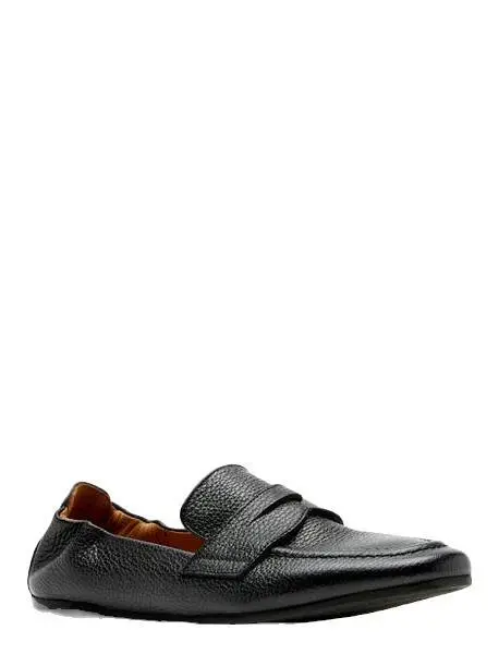 La Canadienne Kitson City Dry Penny Loafer - Black Pebble Leather