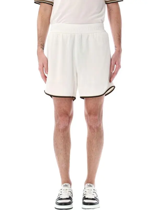 Fendi Jacquard Football Shorts - White