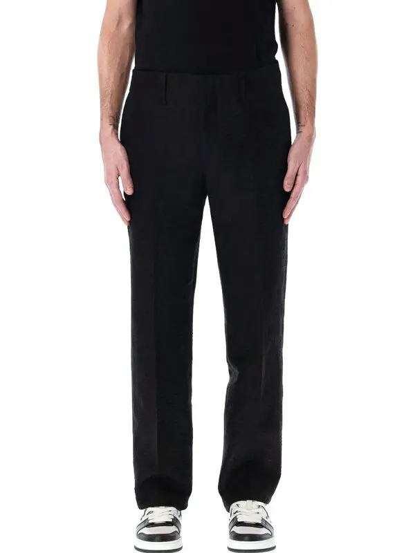 Fendi Ff Jacquard Trousers - Black